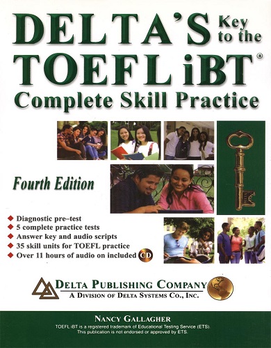 خرید کتاب زبان انگلیسی Deltas Key to the TOEFL iBT 4th اثر N Gallagher